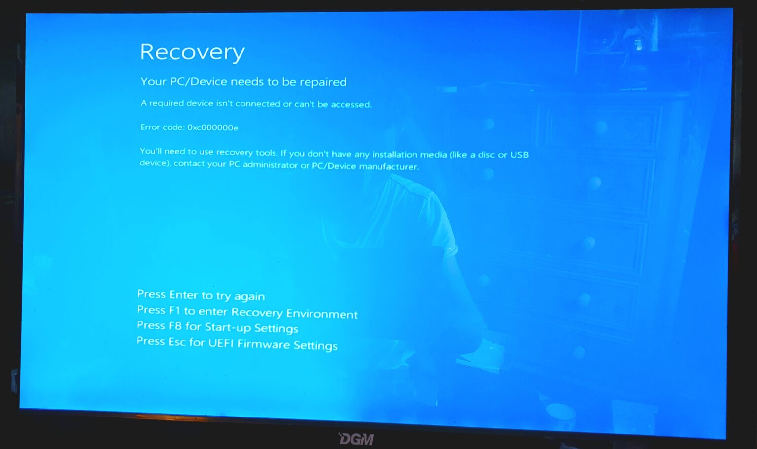 [Solved] “A required device isn’t connected or can’t be accessed” after cloning - Rob's Blog